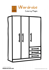 Wardrobe Coloring Pages For Kids – Free Printables - Kids Art & Craft