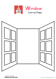 Window Coloring Pages For Kids – Free Printables - Kids Art & Craft