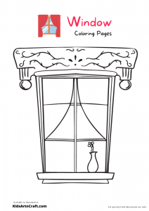 Window Coloring Pages For Kids – Free Printables - Kids Art & Craft