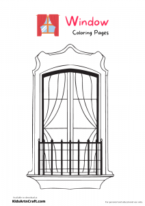Window Coloring Pages For Kids – Free Printables - Kids Art & Craft