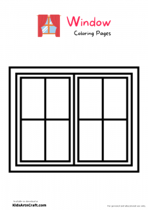 Window Coloring Pages For Kids – Free Printables - Kids Art & Craft