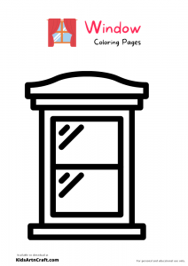Window Coloring Pages For Kids – Free Printables - Kids Art & Craft