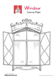 Window Coloring Pages For Kids – Free Printables - Kids Art & Craft