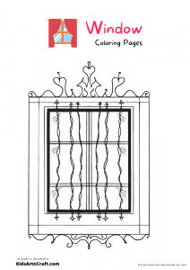 Window Coloring Pages For Kids – Free Printables - Kids Art & Craft