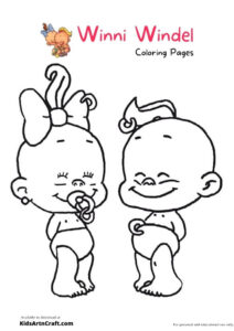Winni Windel Coloring Pages For Kids – Free Printables - Kids Art & Craft