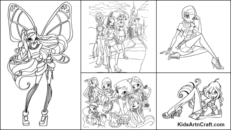 Winx Club Coloring Pages For Kids – Free Printables - Kids Art & Craft