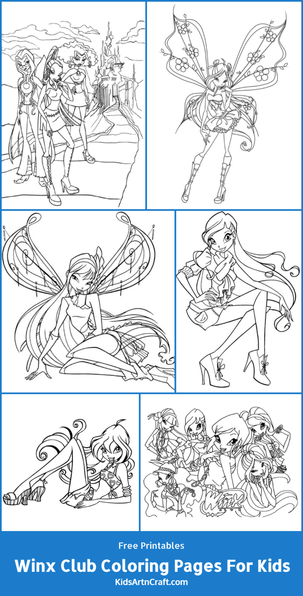 Winx Club Coloring Pages For Kids – Free Printables - Kids Art & Craft