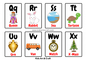 A to Z Alphabet Flashcards for Preschoolers - Kids Art & Craft