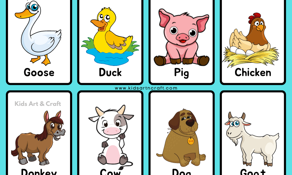 Farm Animal Flash Cards For Early Education, 43% OFF