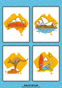 Australian Themed Flashcards For Preschoolers- Free Printable - Kids ...