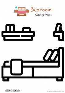 Bedroom Coloring Pages For Kids – Free Printables - Kids Art & Craft