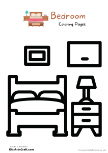 Bedroom Coloring Pages For Kids – Free Printables - Kids Art & Craft