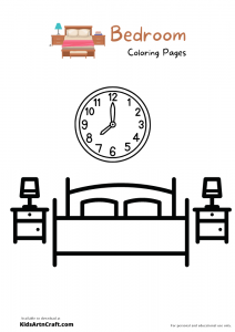 Bedroom Coloring Pages For Kids – Free Printables - Kids Art & Craft