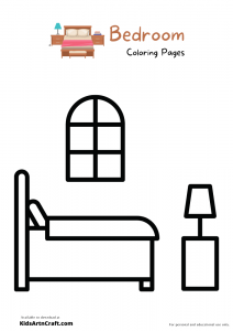 Bedroom Coloring Pages For Kids – Free Printables - Kids Art & Craft