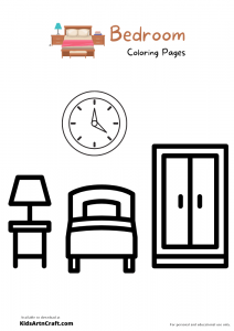 Bedroom Coloring Pages For Kids – Free Printables - Kids Art & Craft