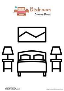 Bedroom Coloring Pages For Kids – Free Printables - Kids Art & Craft