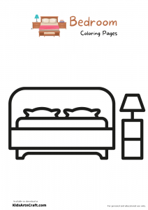 Bedroom Coloring Pages For Kids – Free Printables - Kids Art & Craft