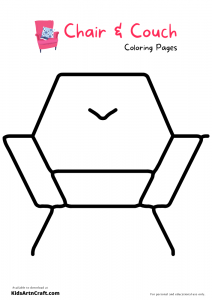 Couch Coloring Pages For Kids – Free Printables - Kids Art & Craft