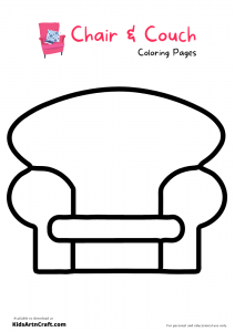 Couch Coloring Pages For Kids – Free Printables - Kids Art & Craft