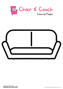 Couch Coloring Pages For Kids – Free Printables - Kids Art & Craft