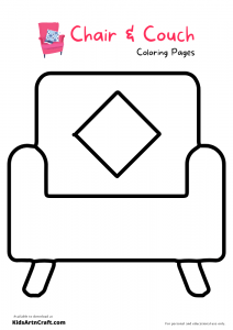 Couch Coloring Pages For Kids – Free Printables - Kids Art & Craft