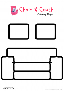 Couch Coloring Pages For Kids – Free Printables - Kids Art & Craft
