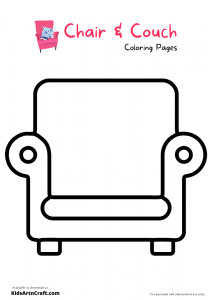 Couch Coloring Pages For Kids – Free Printables - Kids Art & Craft