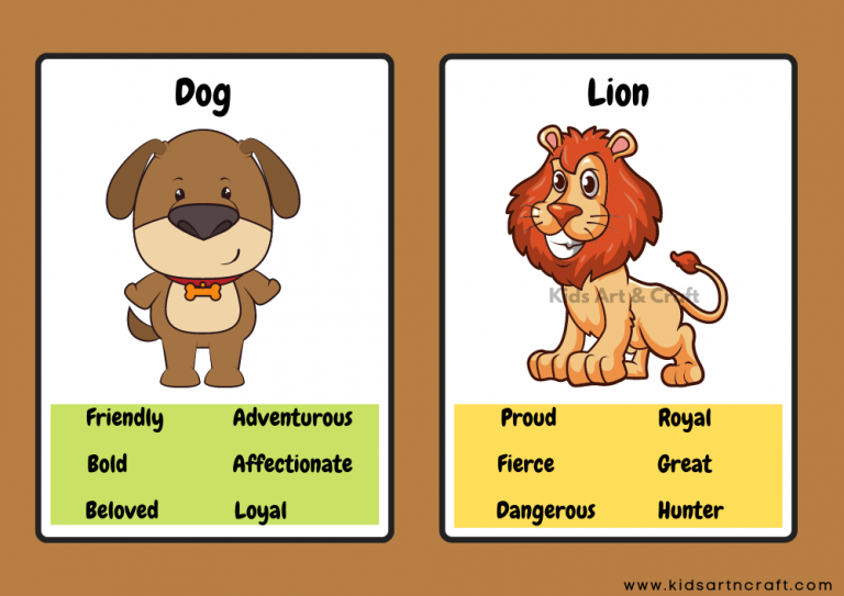 Character Card Prompt Flashcards - Free Printables - Kids Art & Craft