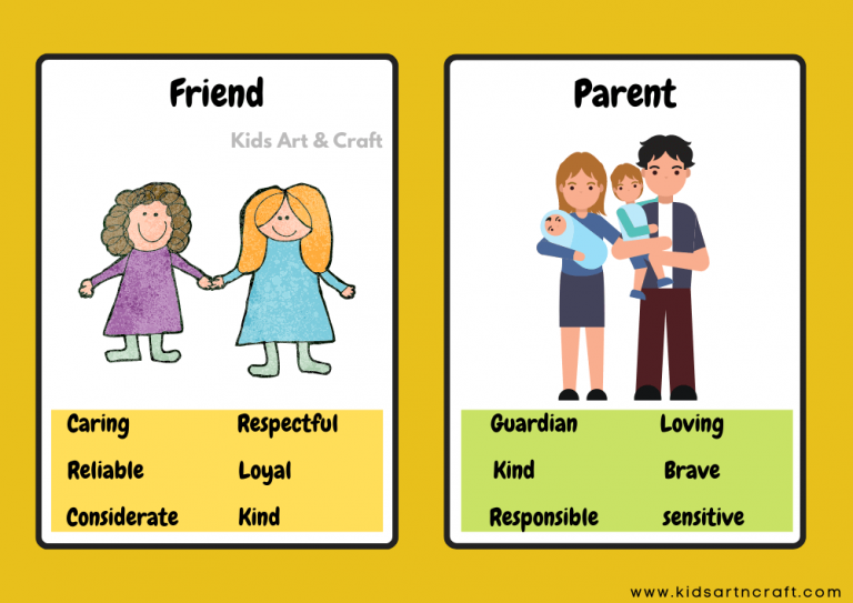 Character Card Prompt Flashcards – Free Printables - Kids Art & Craft