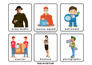 Community Helpers Flash Cards – Free Printables - Kids Art & Craft
