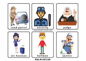 Community Helpers Flash Cards – Free Printables - Kids Art & Craft