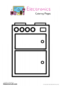 Electronics Coloring Pages For Kids – Free Printables - Kids Art & Craft