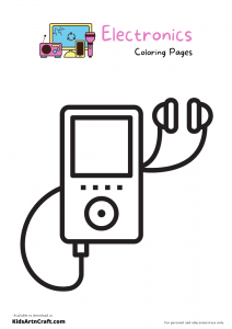 Electronics Coloring Pages For Kids – Free Printables - Kids Art & Craft