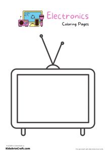 Electronics Coloring Pages For Kids – Free Printables - Kids Art & Craft