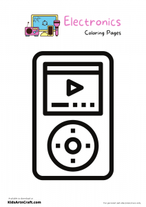 Electronics Coloring Pages For Kids – Free Printables - Kids Art & Craft