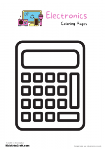 Electronics Coloring Pages For Kids – Free Printables - Kids Art & Craft