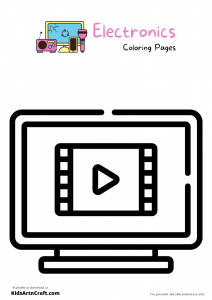 Electronics Coloring Pages For Kids – Free Printables - Kids Art & Craft
