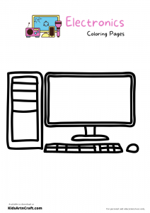 Electronics Coloring Pages For Kids – Free Printables - Kids Art & Craft