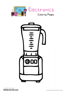 Electronics Coloring Pages For Kids – Free Printables - Kids Art & Craft