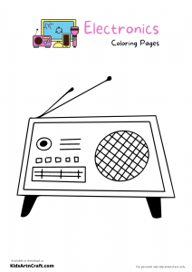Electronics Coloring Pages For Kids – Free Printables - Kids Art & Craft