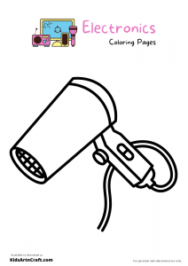 Electronics Coloring Pages For Kids – Free Printables - Kids Art & Craft