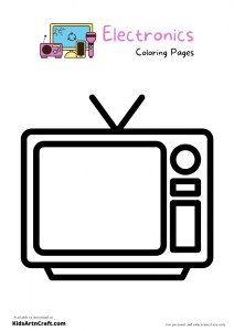 Electronics Coloring Pages For Kids – Free Printables - Kids Art & Craft