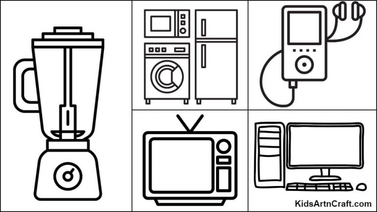 Electronics Coloring Pages For Kids – Free Printables - Kids Art & Craft