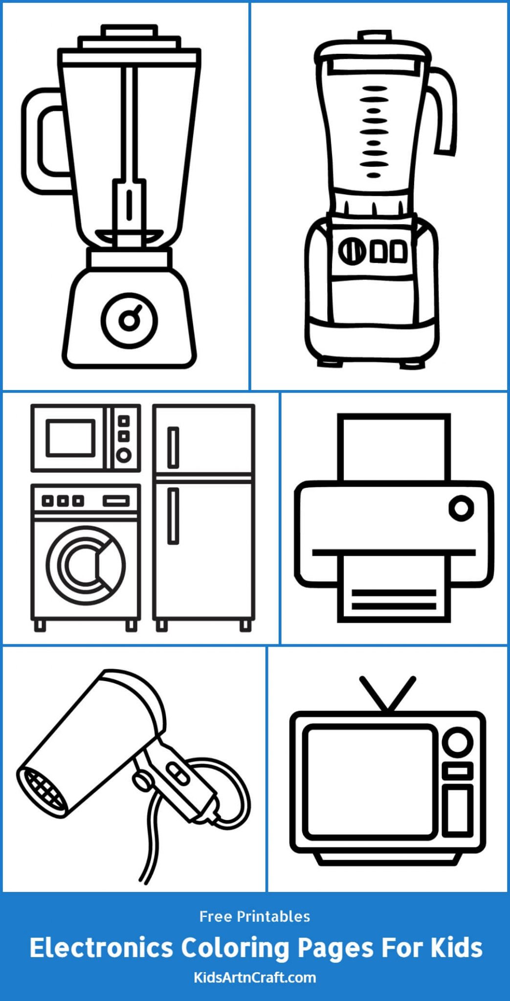 Electronics Coloring Pages For Kids – Free Printables - Kids Art & Craft