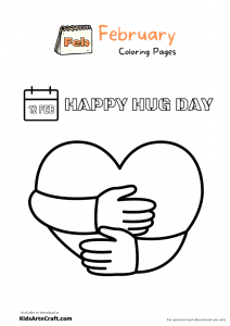 February Coloring Pages For Kids – Free Printables - Kids Art & Craft