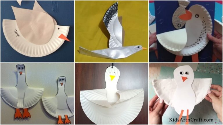 Gull Paper Plate Crafts for Kids - Kids Art & Craft