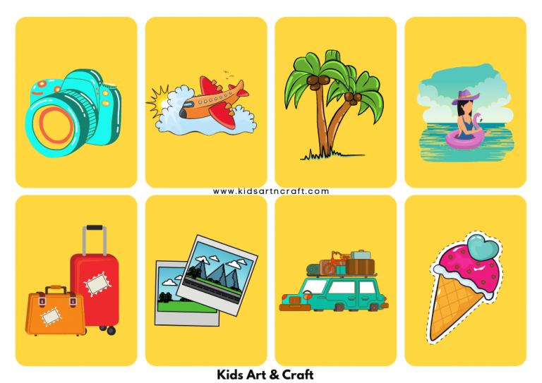 Holiday / Vacation Flashcards – Free Printables - Kids Art & Craft