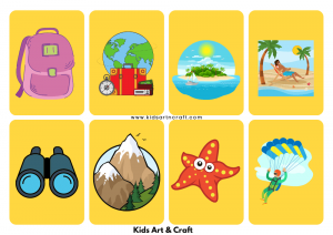 Holiday / Vacation Flashcards – Free Printables - Kids Art & Craft