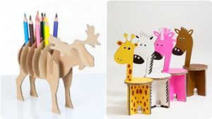 Animal Cardboard Crafts - Kids Art & Craft