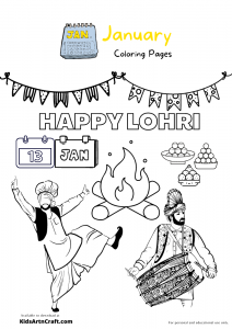 January Coloring Pages For Kids – Free Printables - Kids Art & Craft